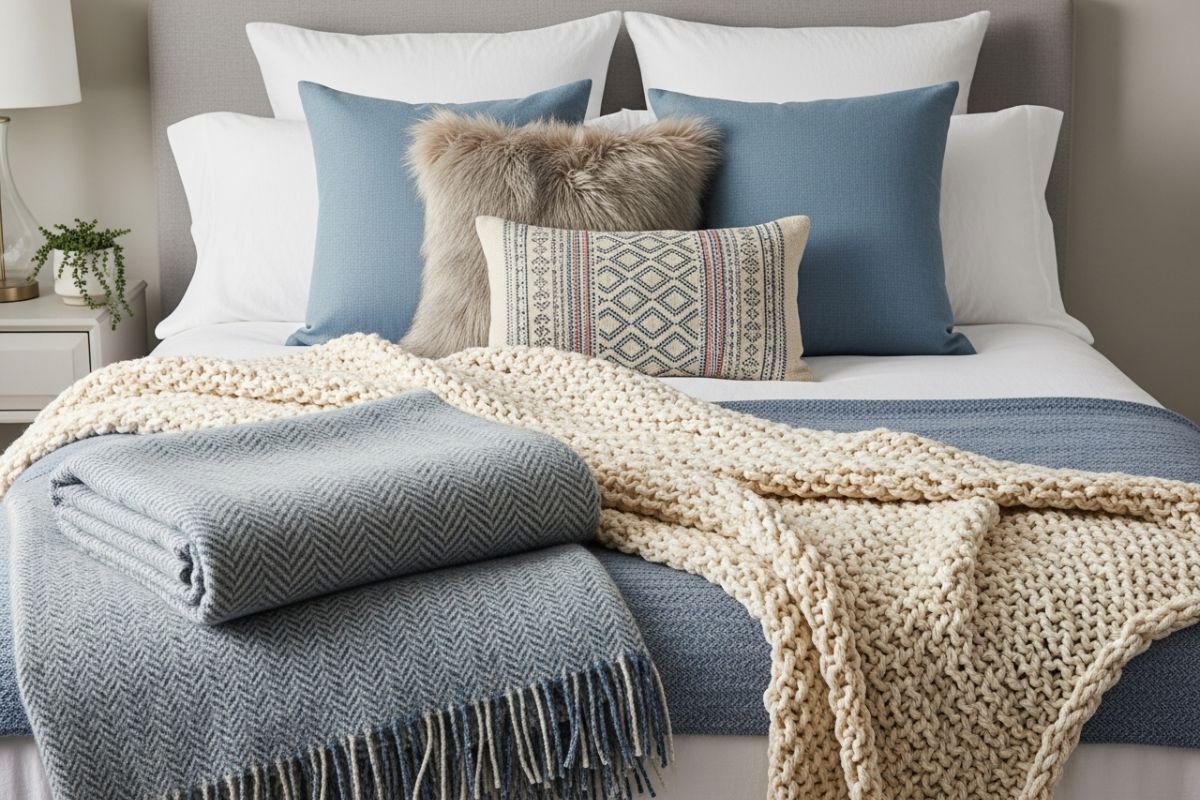 How to Style Your Bed with Throws and Blankets